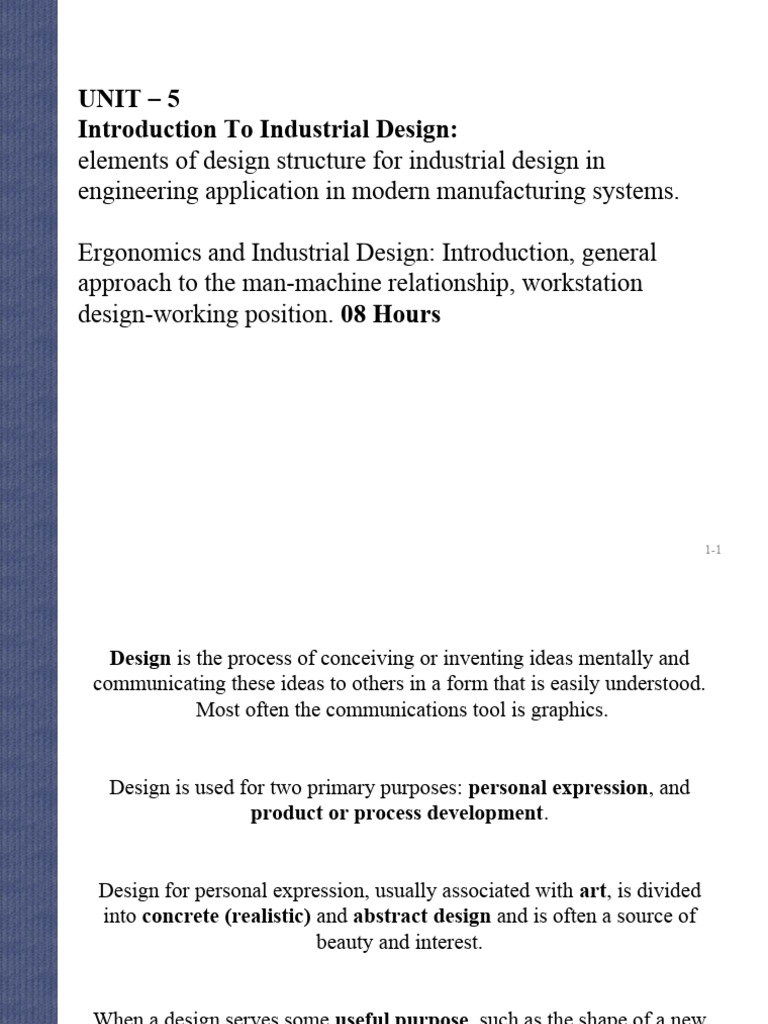 Industrial Design and Ergonomics Overview | PDF