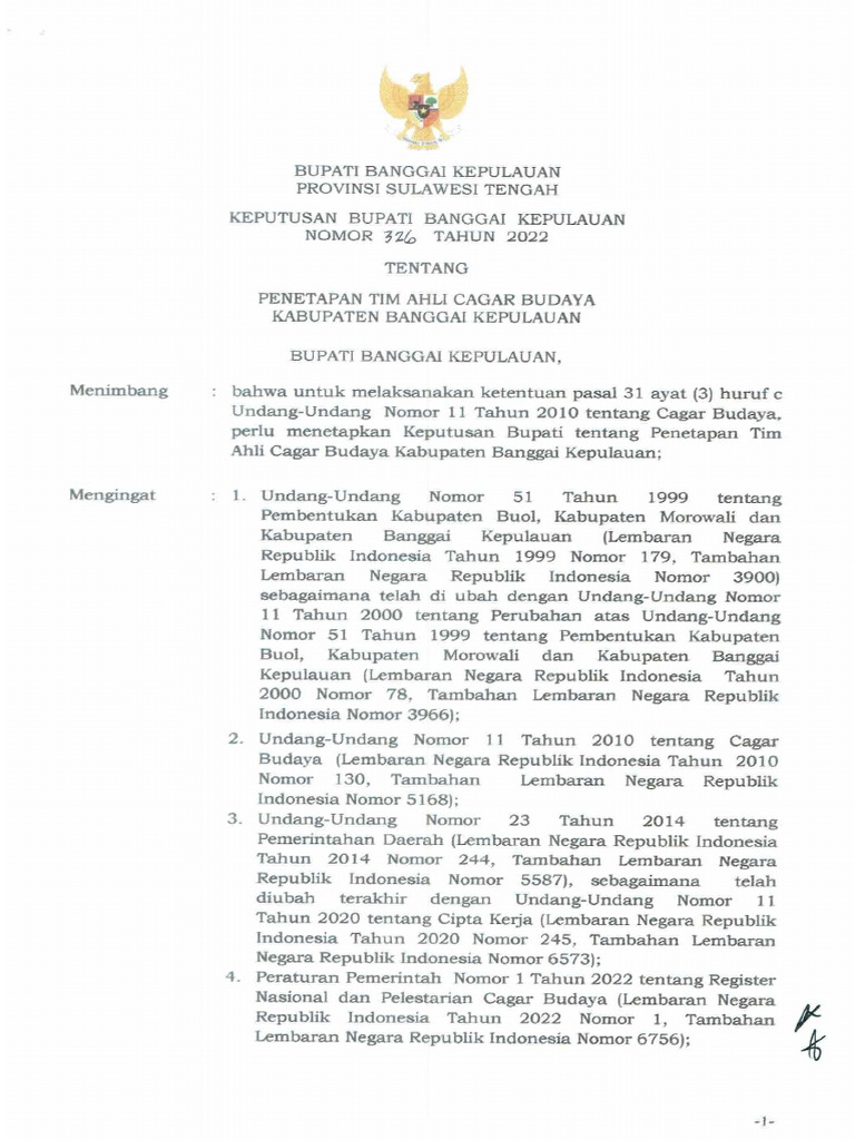 SK Tacb Nomor 326 Ahun 2022 | PDF