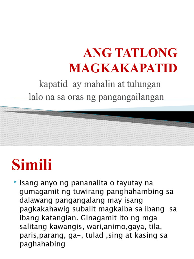 Ang Tatlong Magkakapatid | PDF
