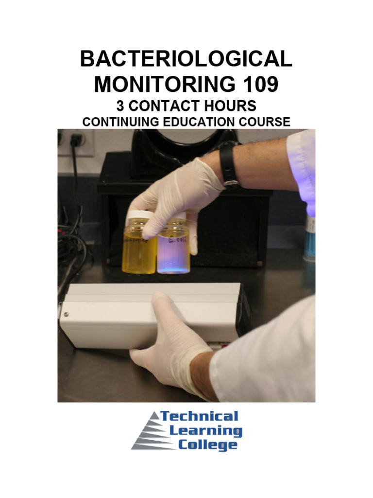 Bacteriological Monitoring | PDF | Manganese | Volatile Organic Compound