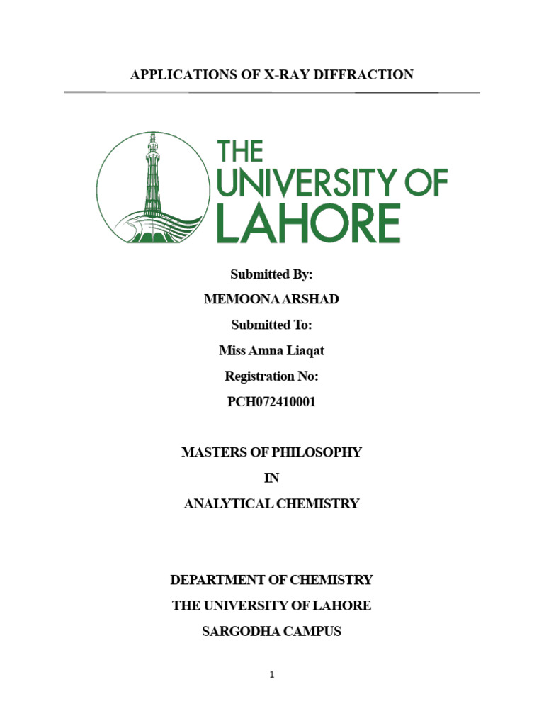 APPLICATIONS OF X-RAY | Download Free PDF | Materials Science | X Ray ...