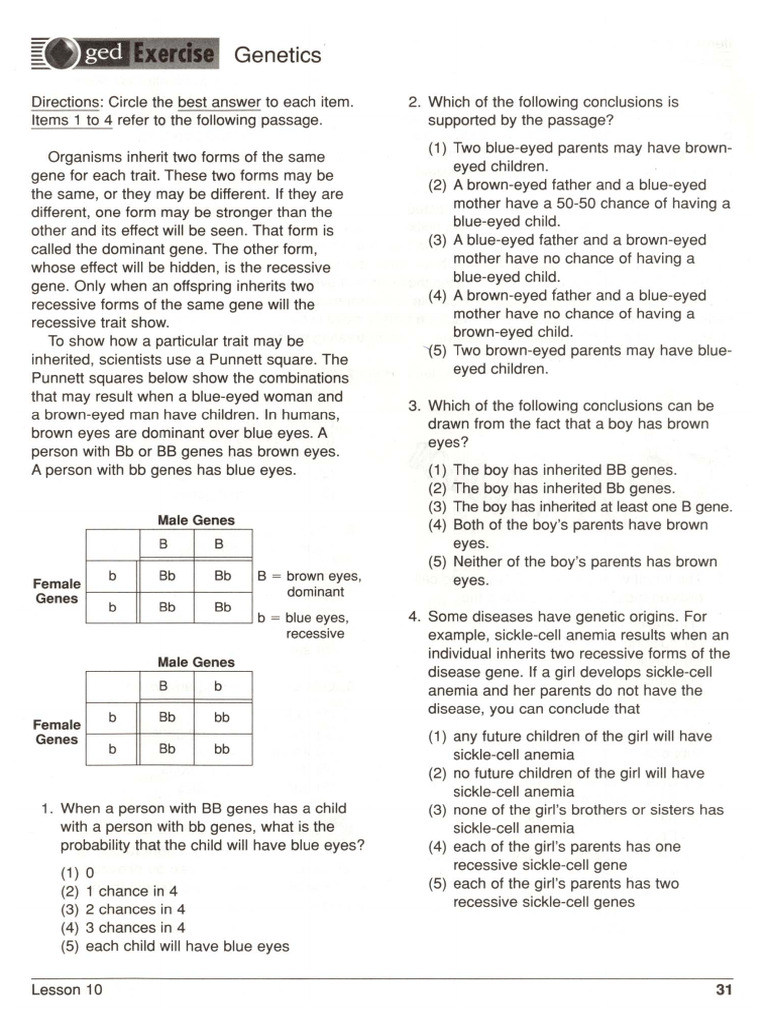 Life-Science (Genetic and Human Body) | PDF