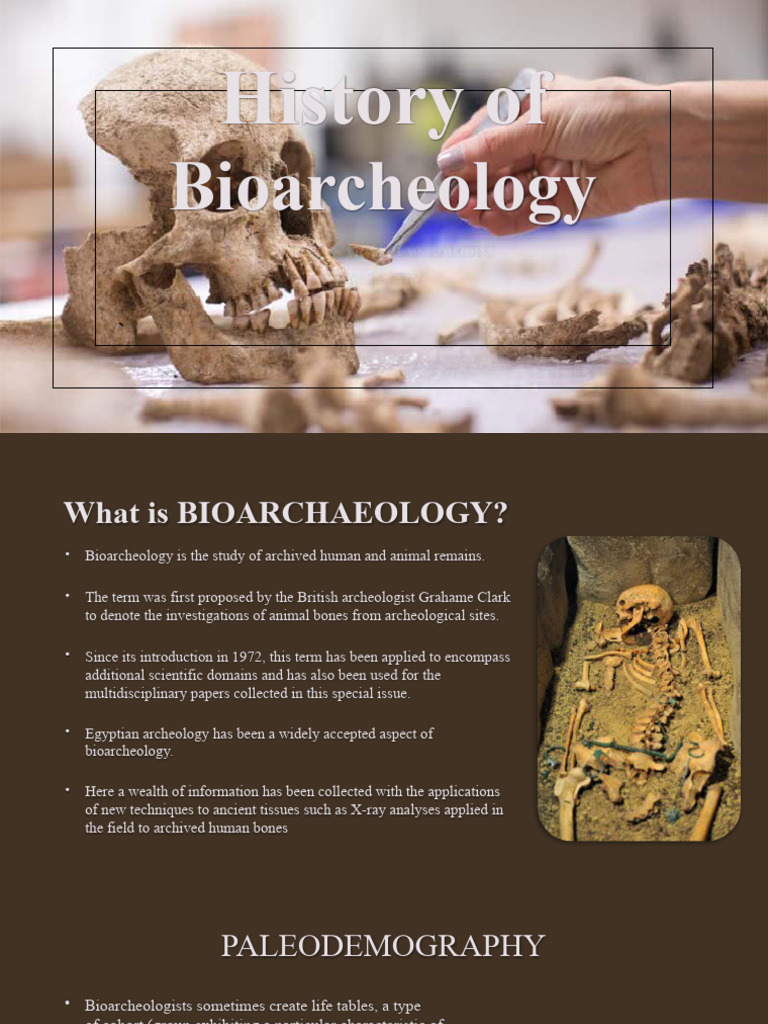 History of Bioarchaeology | PDF | Biology