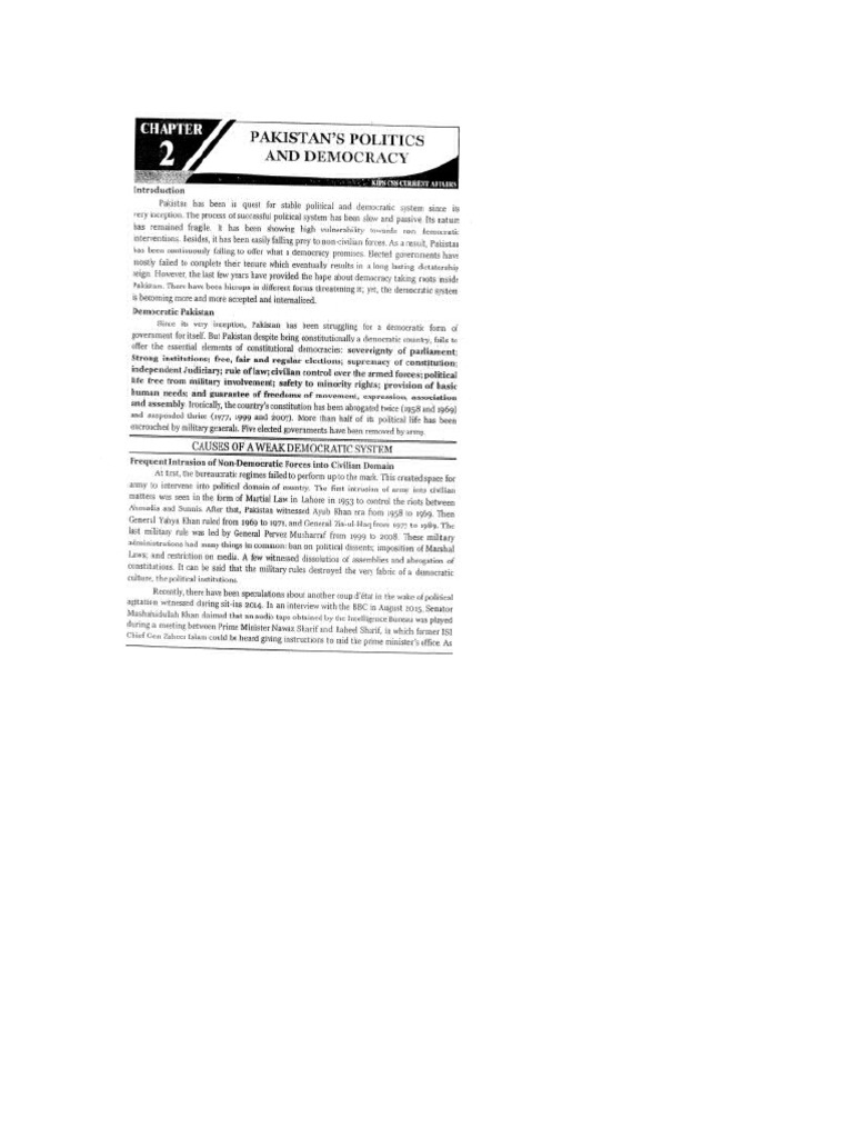 Political Landscape of Pakistan | PDF