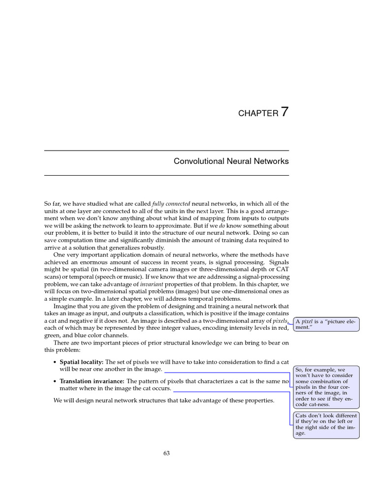 Chapter Convolutional Neural Networks | PDF | Artificial Neural Network | Applied Mathematics