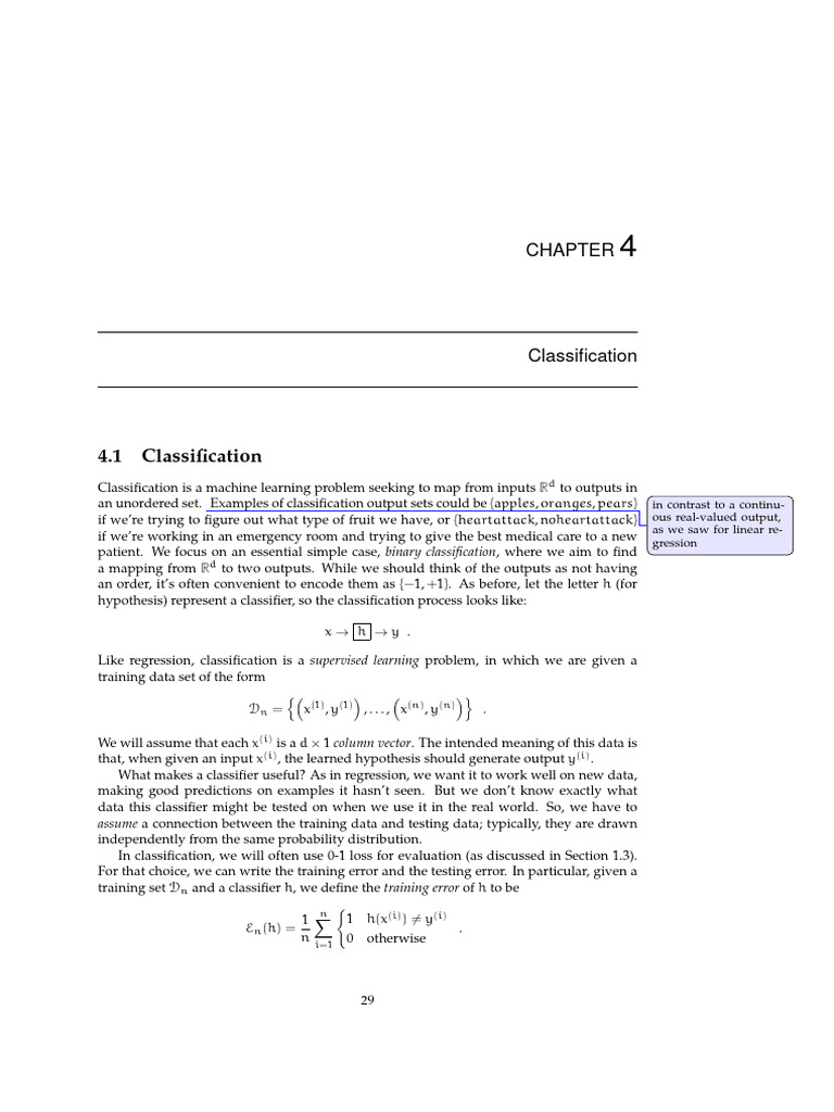 Chapter Classification | PDF | Statistical Classification | Loss Function