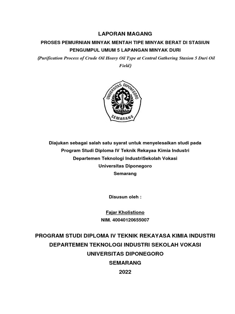 Laporan Magang Fix | PDF