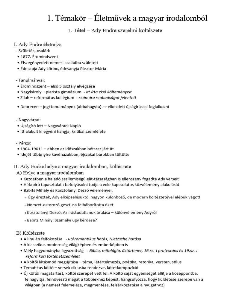 1 Tétel | PDF