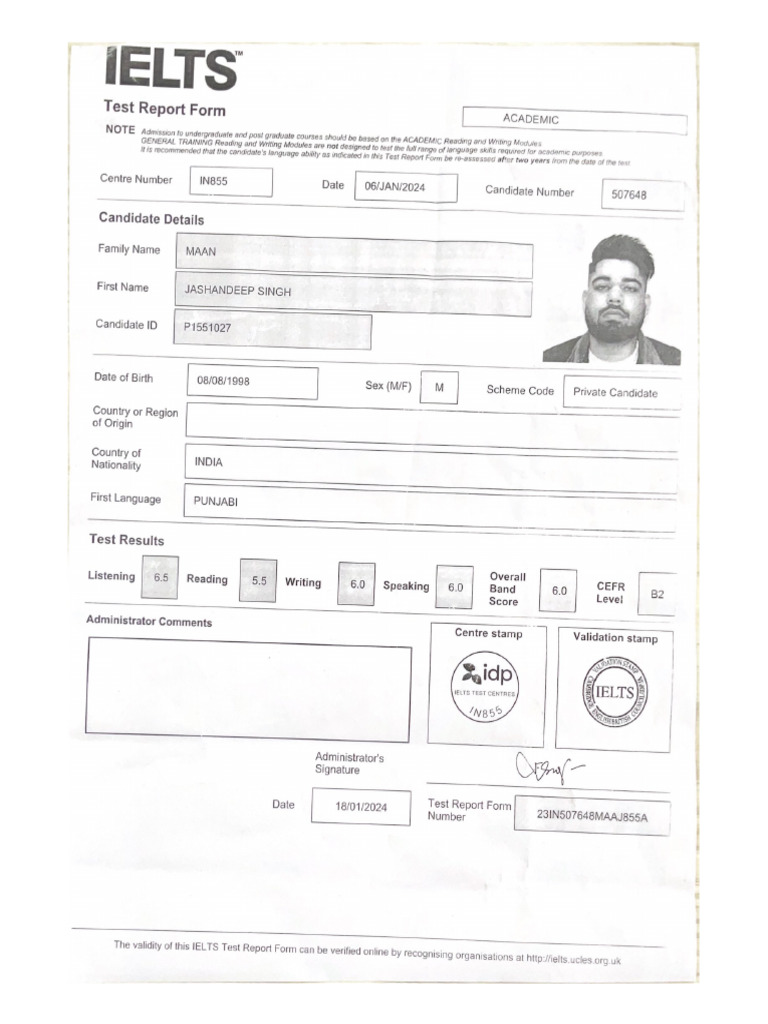 Test Report Form 4 | PDF