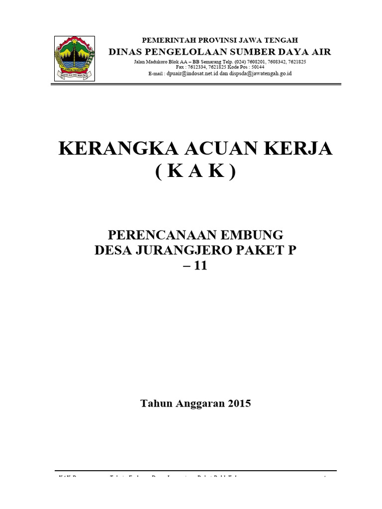 Contoh Kak Embung | PDF