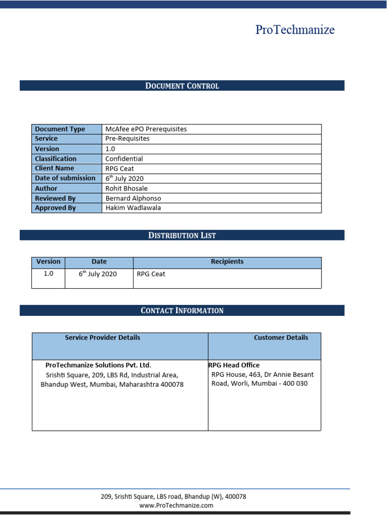 McAfee MVISION EPO and HDLP Pre-Requisite | PDF | Installation (Computer Programs) | Microsoft ...