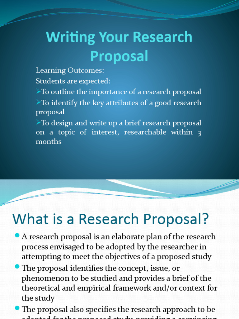 Key Attributes of Research Proposals | PDF | Hypothesis | Methodology