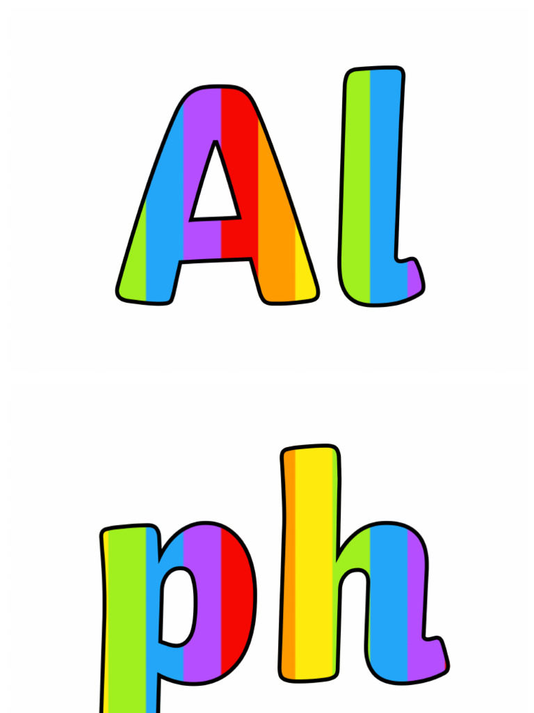 Rainbow Display Lettering | PDF