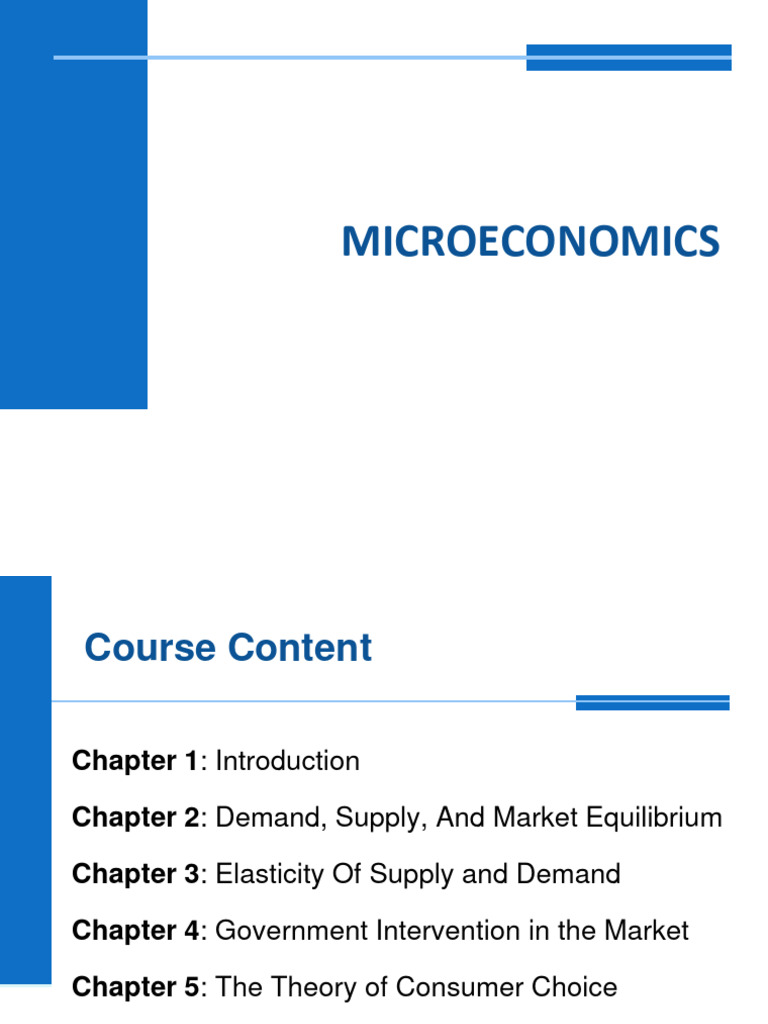 Microeconomics | PDF | Economics | Demand