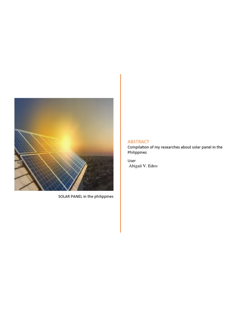 Solar Panels in the Philippines Guide | PDF | Solar Power | Photovoltaics