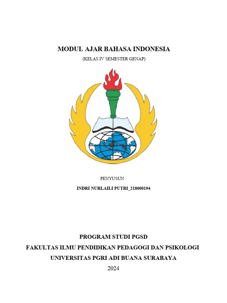 MODUL AJAR BAHASA INDONESIA Kelas 4 Semester II | PDF