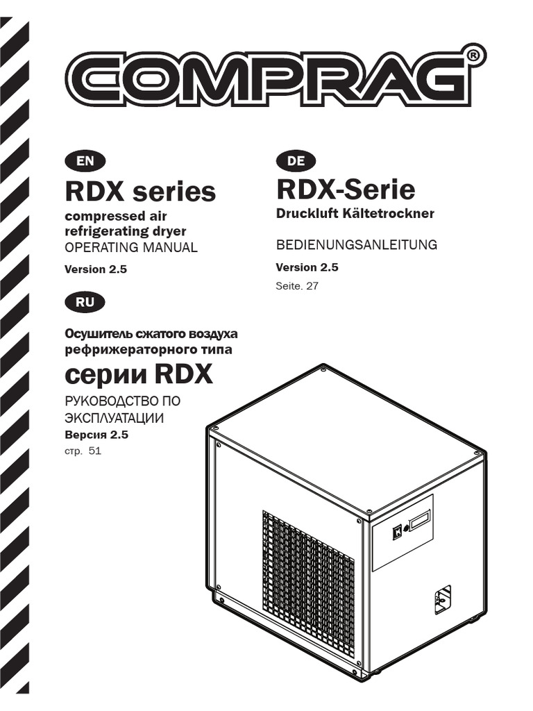 Manual RDX EN DE v2 5 | PDF | Clothes Dryer | Capacitor