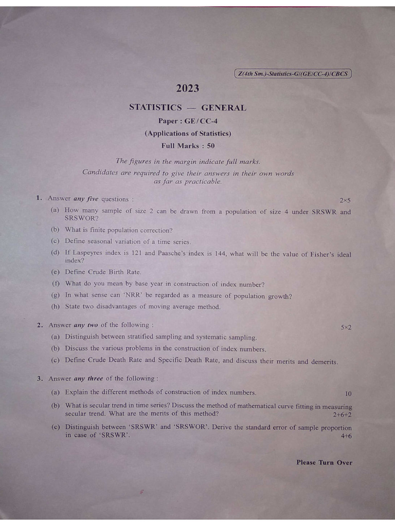 Stat 2023 | PDF