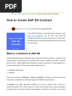 SAP MM Outline Agreement Guide | PDF | Procurement | Business