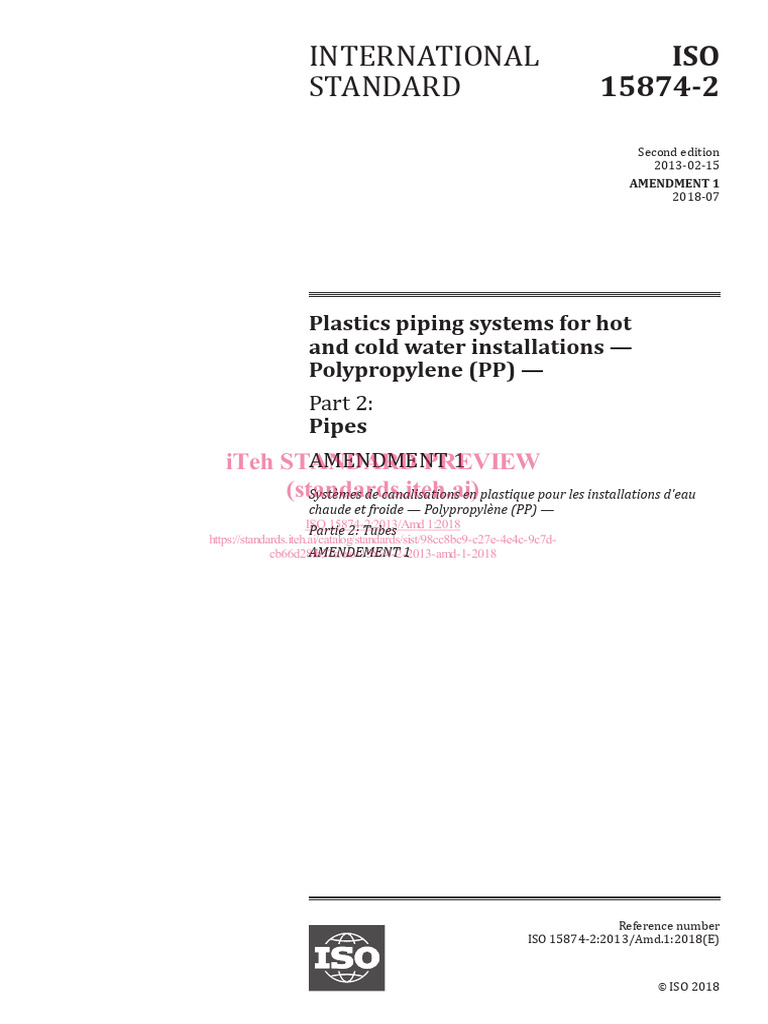 ISO 15874 2 2013 Amd 1 2018 | PDF | International Organization For ...