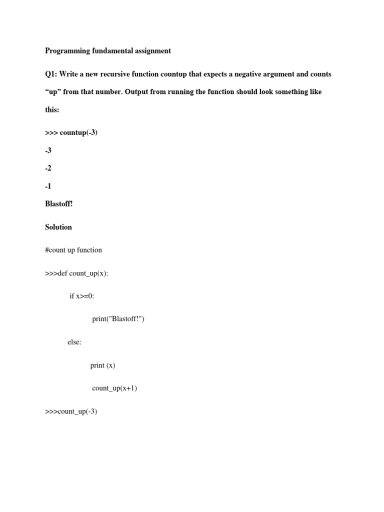Programming Fundamental Assignment 3 | PDF | Python (Programming Language) | Software Engineering