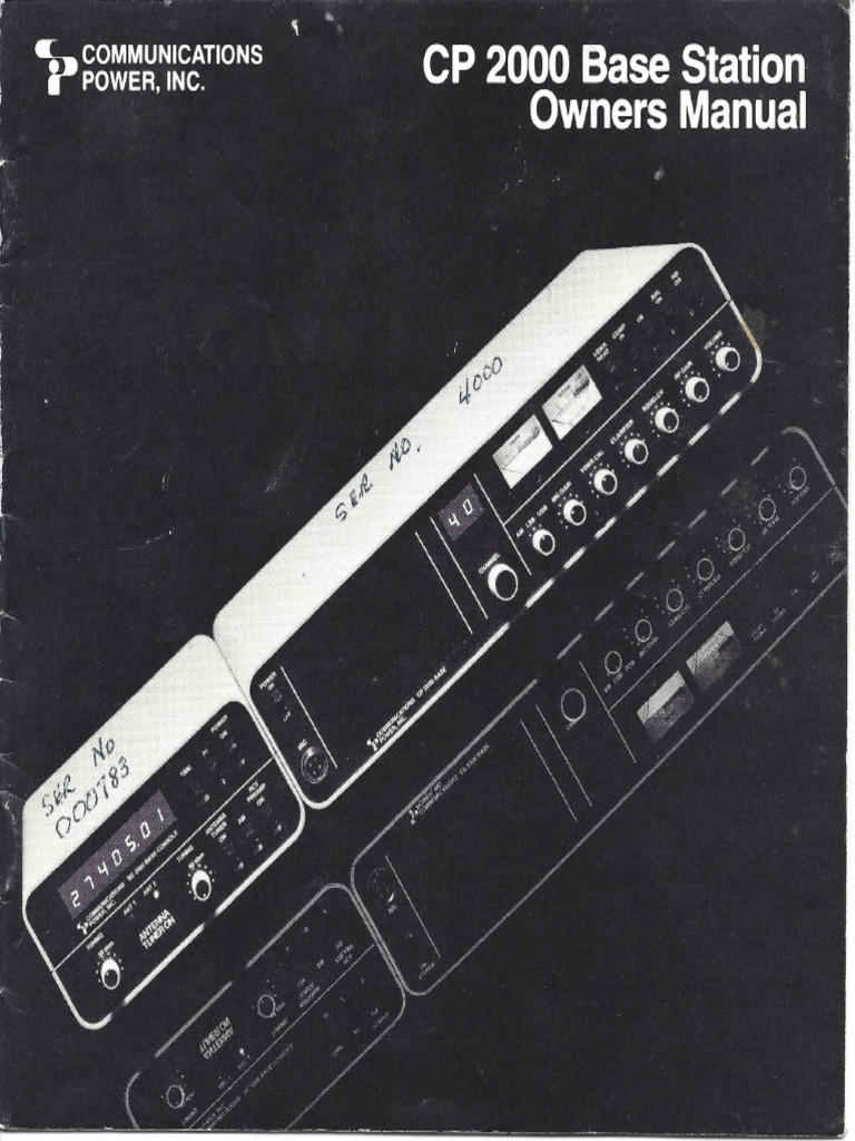 CPI CP2000B Owners Manual | PDF