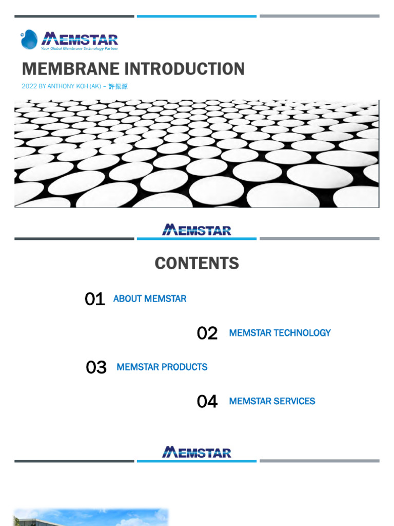 Memstar Membrane - 2022 - Final Version - Compressed | PDF | Membrane | Water