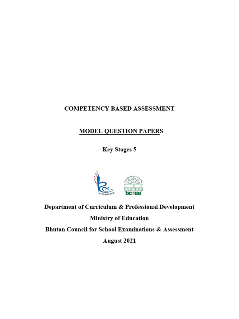 Model Question Papers Key Stage 5 | PDF | Educational Assessment | Learning