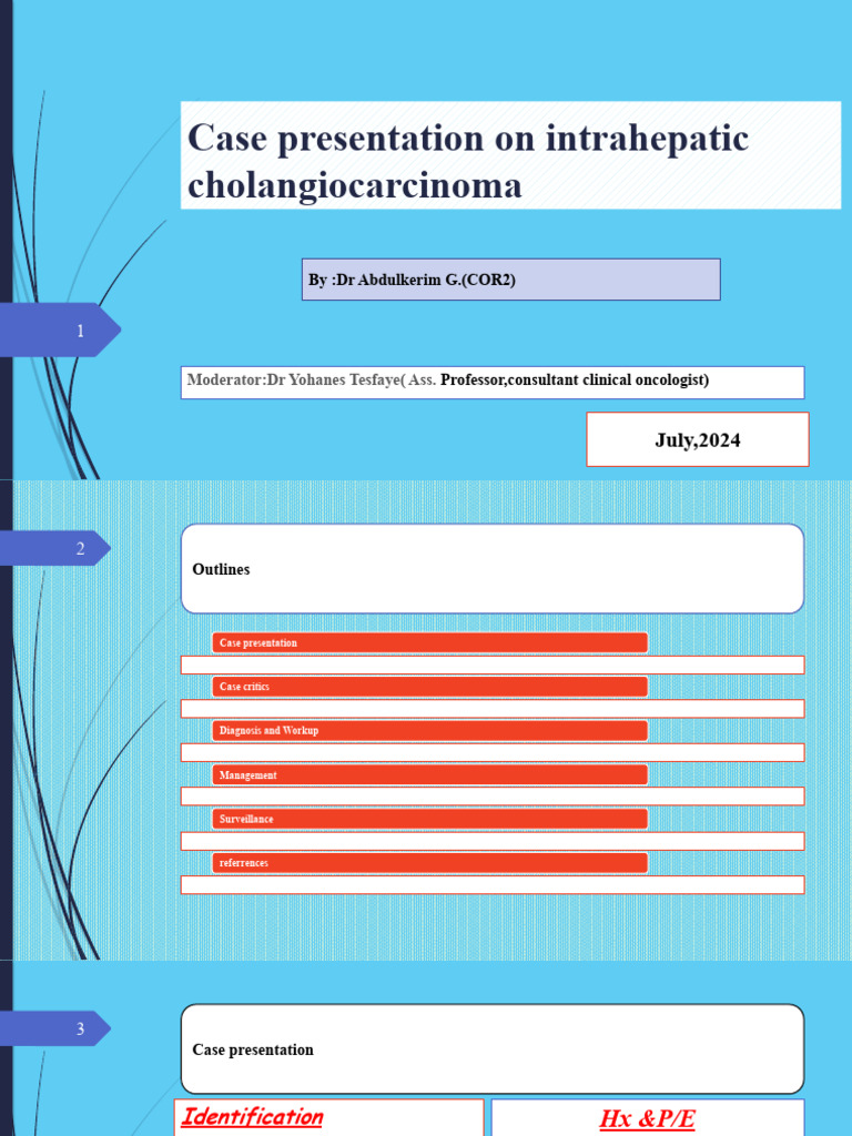 Case Presentation on Intrahepatic Cholangiocarcinoma | PDF | Liver | Metastasis