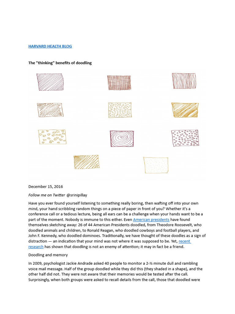 Harvard Health Blog | PDF | Mindfulness | Meditation