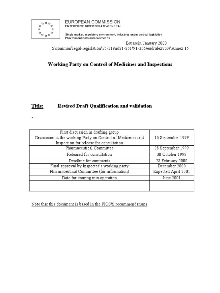 Annexe 15 | Verification And Validation | Evaluation | Free 30-day ...