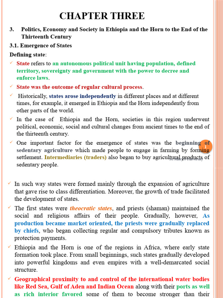 Early State Formation in Ethiopia | PDF | History