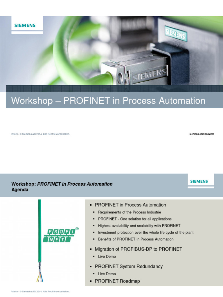 w04 Profinet in Process Automation Pete Brown | PDF | Ethernet | Internet Protocols