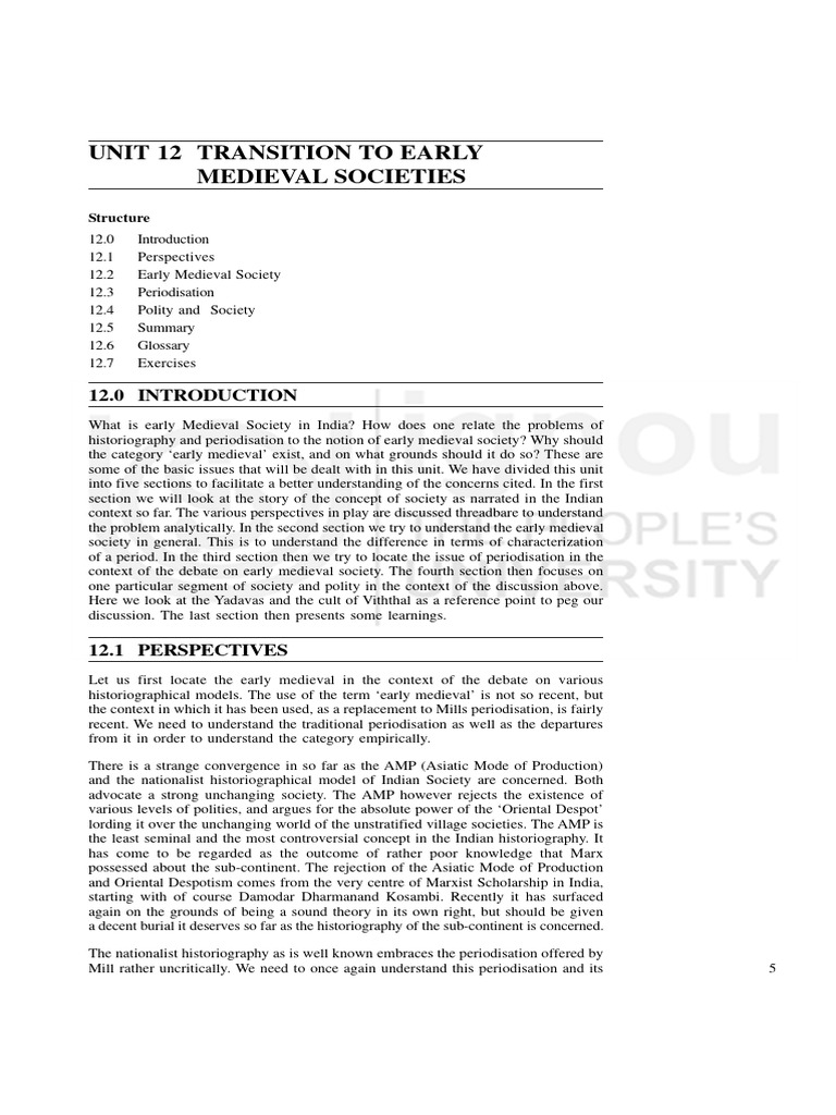 Unit 12 | PDF | Society | Historiography