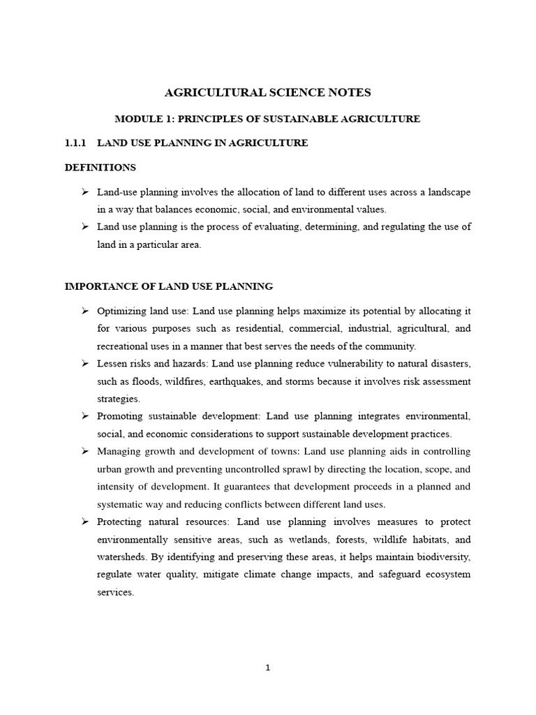 Agricultural Science Notes | PDF | Logging | Agriculture