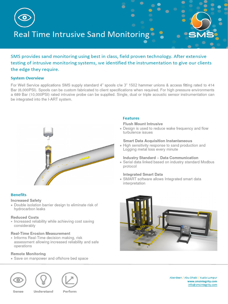 SMS Intrusive Sand Monitoring System | PDF | Instrumentation ...