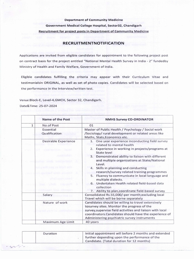 Recruitment Notification | PDF