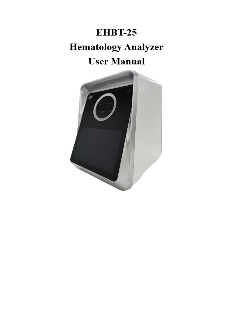EHBT-25 Hematology analyzer manual | PDF | Ip Address | Computer Network