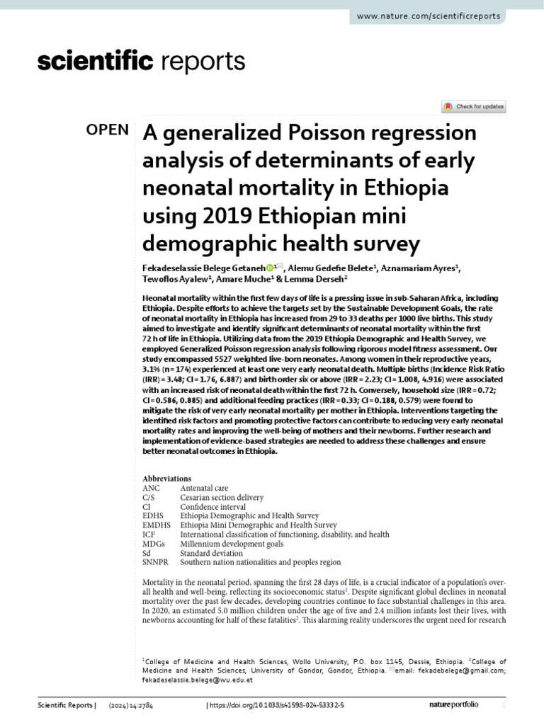 Generalized Poisson Regression | PDF | Akaike Information Criterion ...