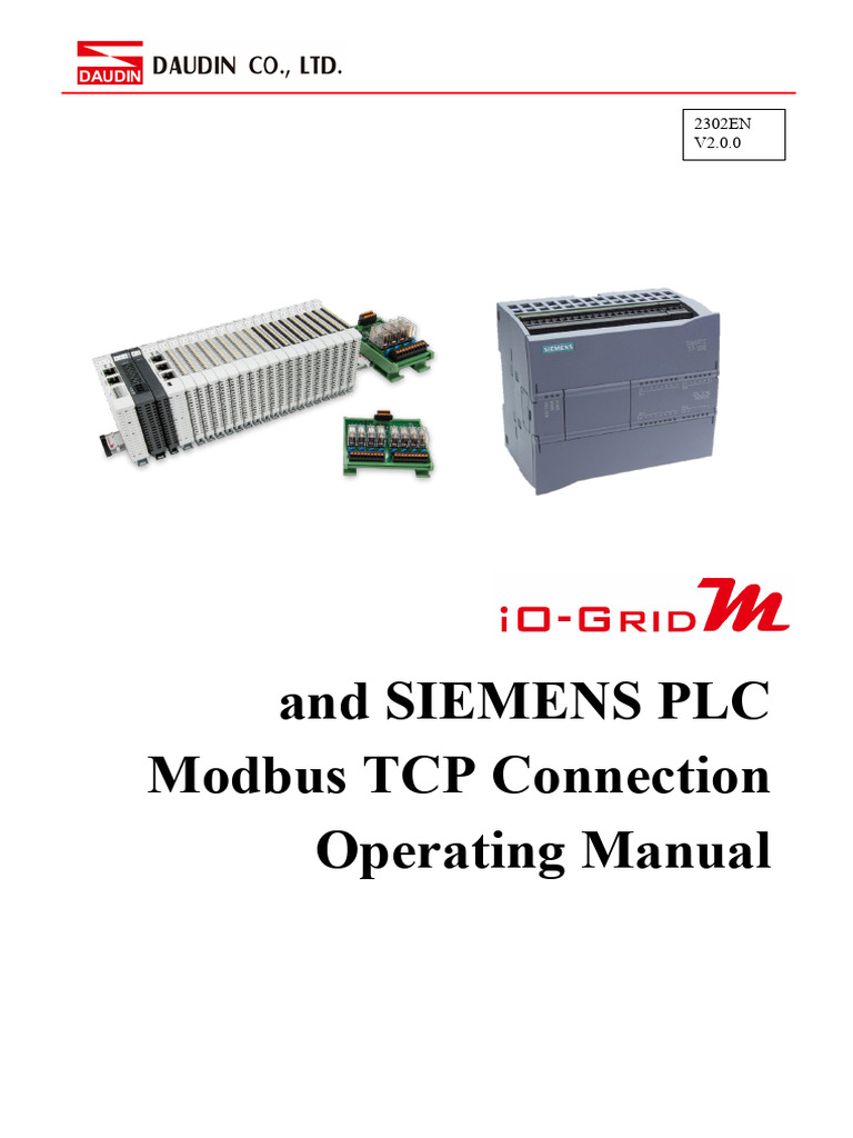 IO-GRID M Modbus TCP Connection Operating Manual (Siemens 1200) en | PDF | Programmable Logic ...