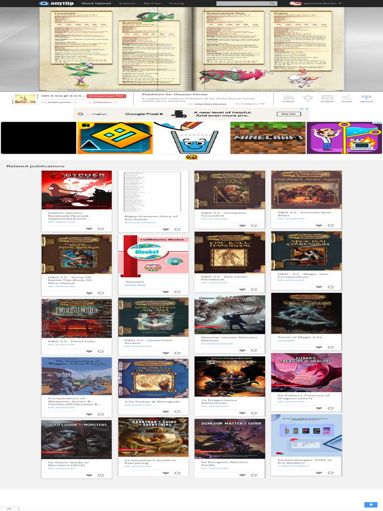 Pokémon 5e Hisuian Forms - Van.e.ssa - Gr.e.e.nt - MP Flip PDF AnyFlip 4 | PDF | Dungeons ...