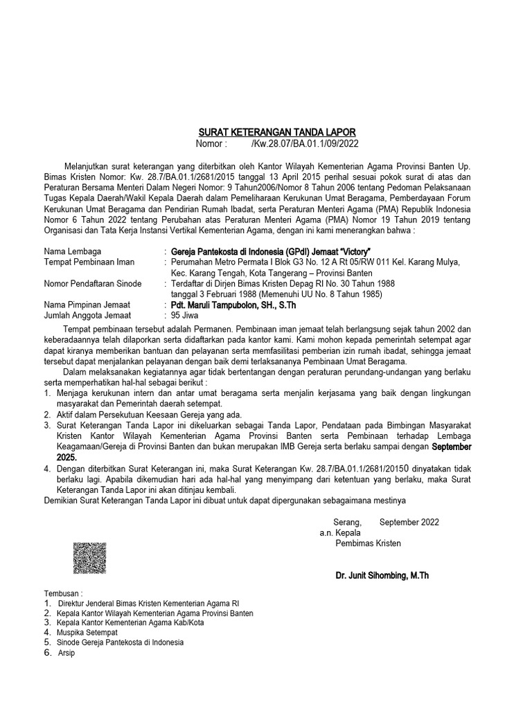 SKTL Maruli GPdI Victory (19-09-2022 | PDF