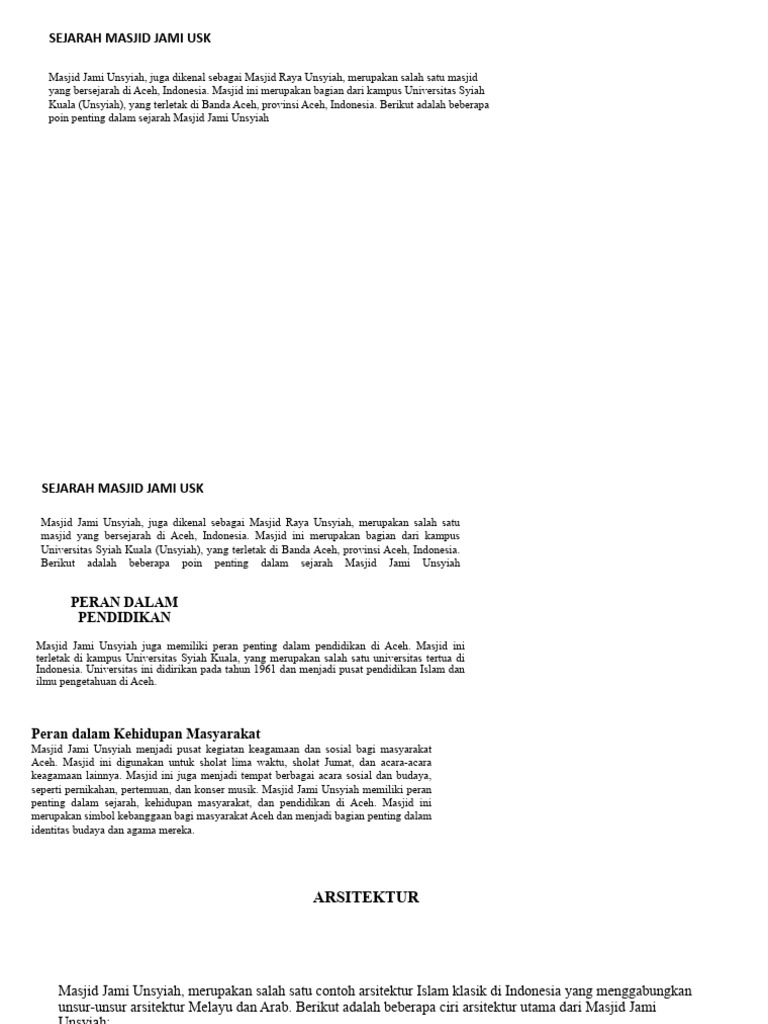 Masjid Jami | PDF