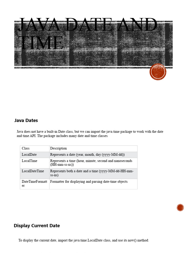 Java Date and Time | PDF | Computing Platforms | Java Platform