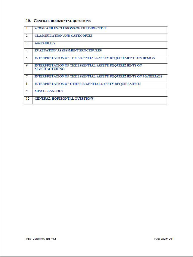 Guideline 10 TOC | PDF