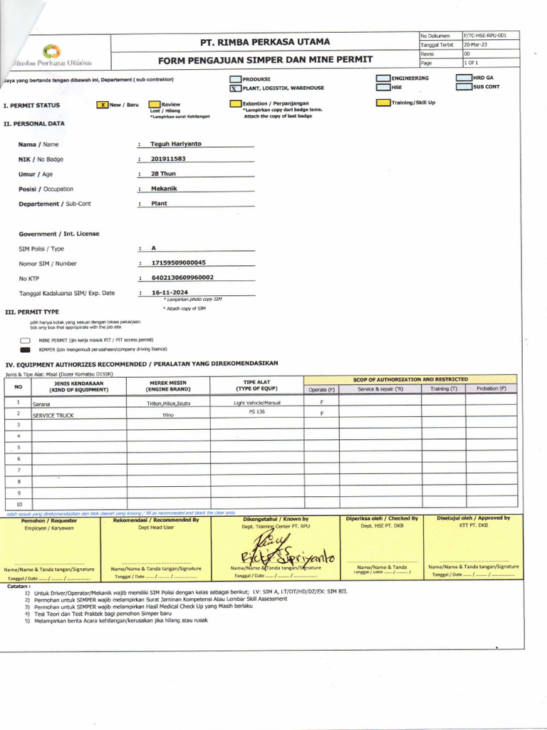 Pngajuan Simper | PDF