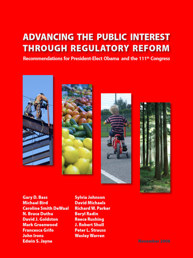 Advancing The Public Interest Through Re | PDF | Rulemaking ...