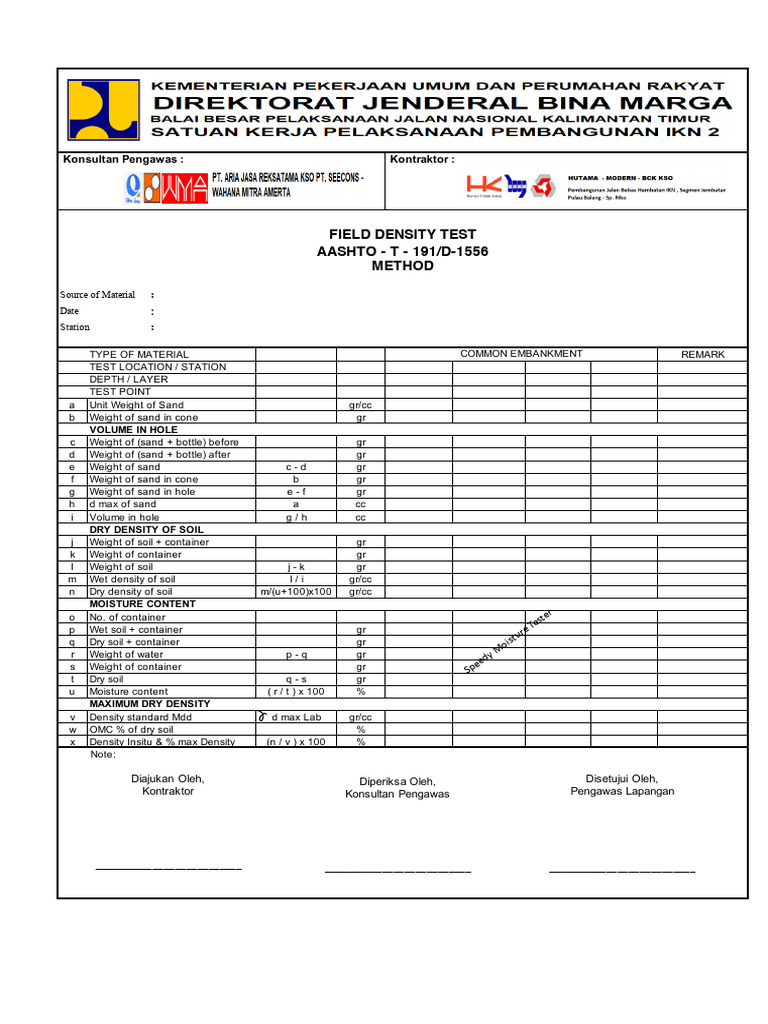 Form Density Master | PDF | Density | Environmental Engineering