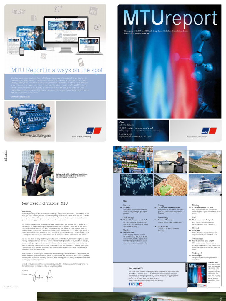 MTU Report 2019 - 01 - Mtureport - Engl | PDF | Electrical Grid ...