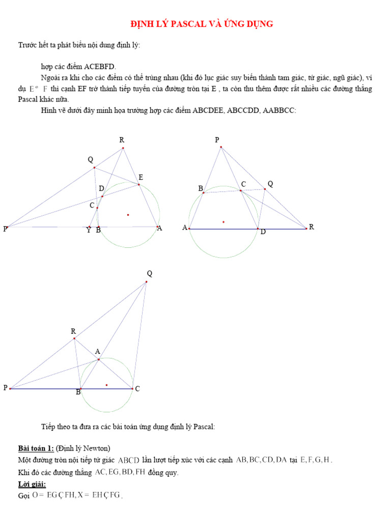 Dinh Ly Pascal Va Ung Dung | PDF